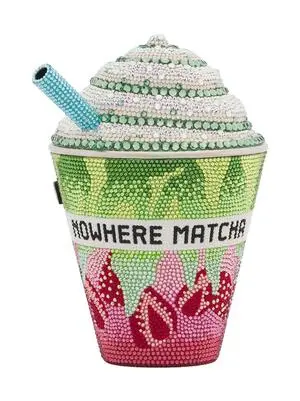 Judith Leiber Frozen Drink Matcha Embellished Clutch - Multicoloured