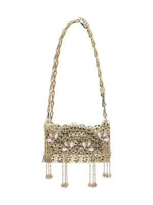 Rabanne Iconic Nano 1969 Embellished Shoulder Bag - Gold