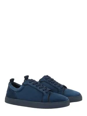 CHRISTIAN LOUBOUTIN Louis Jr Canopy Suede Sneakers - Blue