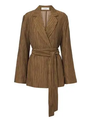 JOSEPH Nymph Belted Jacket - Brown