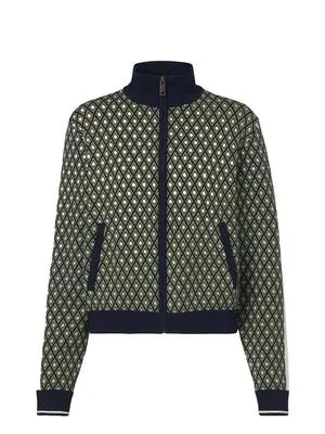 The Upside Viva Margot Knitted Cotton-blend Sweatshirt - Green