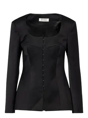 RÓHE Satin Jacket - Black