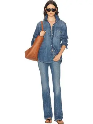 Eterne Ellis Denim Shirt - Medium Indigo