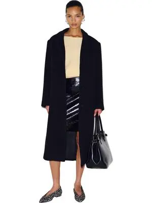 REFORMATION Alisa Coat Black