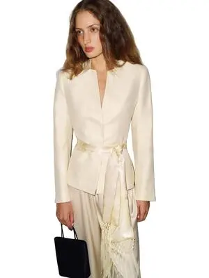 REFORMATION Kylie Blazer Ivory