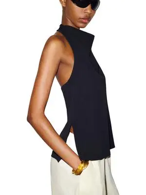 REFORMATION Ember Knit Top - Black