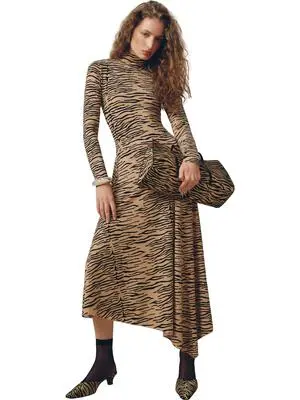 REFORMATION Laurence Knit Dress - Brown