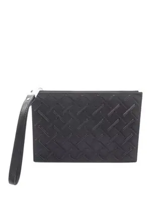 Bottega Veneta Intrecciato Hand-strap Clutch Bag - Black