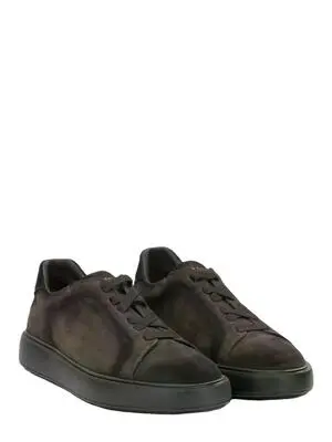 Officine Creative Slouch 001 Suede Lace-up Sneakers - Brown