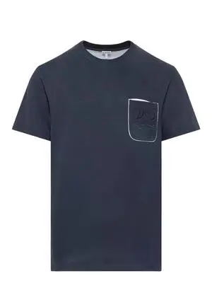 Loewe Anagram Pocket T-shirt - Blue