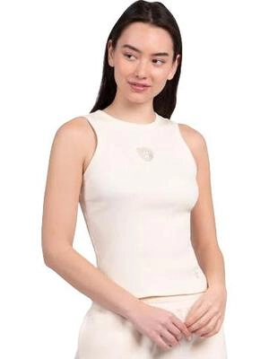 STARTER Las Vegas Raiders Travel Pastels Cropped Tank - Cream