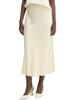 HAVEONE Elasticated A-line Maxi Skirt - Neutrals