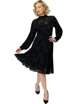UNIQUE VINTAGE 1970s Leota Swing Dress