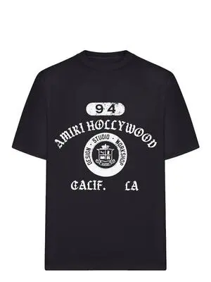 Amiri Collegiate Box Tee - Black