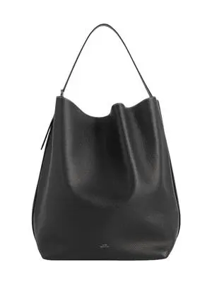 TOTEME Toteme Women Belted Tote Bag In Hammered Calfskin Black