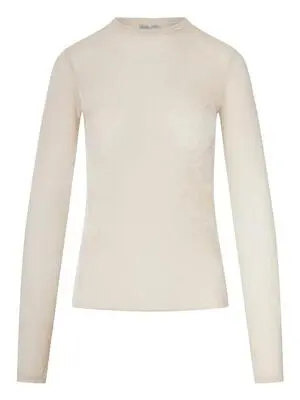 FORTE_FORTE Marbled Velvet Effect T-shirt - Silver