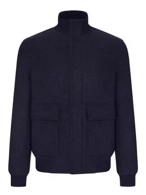 Brunello Cucinelli Wool And Cashmere Blouson - Blue