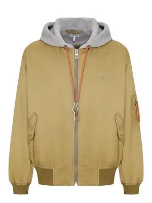 Loewe Technical Fabric Bomber Jacket - Yellow