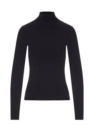 Gucci Seamless Stretch Nylon Jersey Top - Black