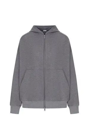 Brunello Cucinelli Zip-up Hoodie - Gray