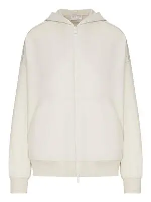 Brunello Cucinelli Zip-up Hoodie - Cream