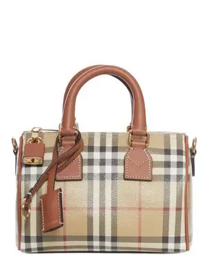 Burberry Mini Check Bowling Bag - Multicolor