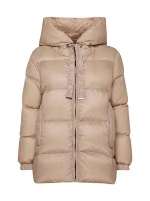 Max Mara Seia Bomber Jacket In Drop-resistant Fabric - Multicolor