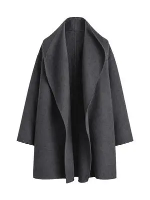 TOTEME Hooded Wrap Coat - Gray