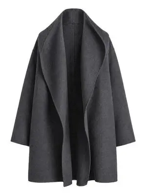 TOTEME Hooded Wrap Coat - Gray