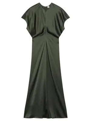 TOTEME Dark Low-waisted Viscose Dress - Green