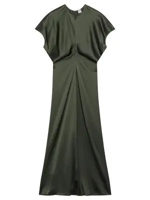 TOTEME Toteme Dark Green Low-Waisted Viscose Dress Women Green