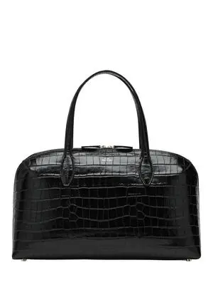 TOTEME Leather Shoulder Bag - Black