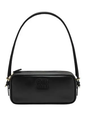 Miu Miu Pouch In Leather - Black