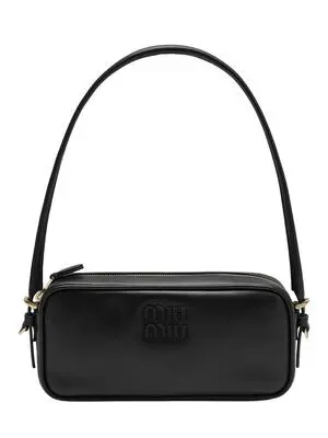 Miu Miu Pouch In Leather - Black