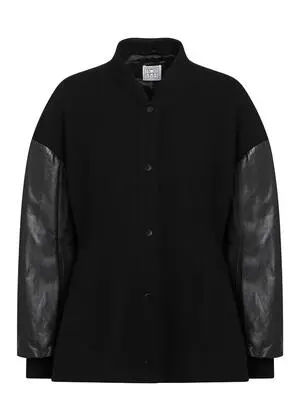 TOTEME College Jacket In Wool And Cashmere Blend - Black