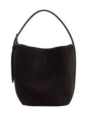TOTEME Small Espresso Suede Tote Bag - Brown