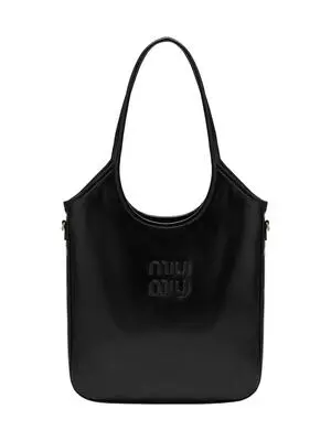 Miu Miu Ivy Bag In Calfskin - Black