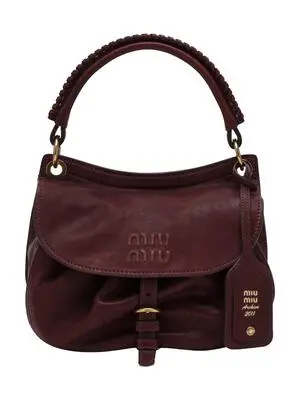 MIU MIU Miu Miu Rendez-Vous Bag In Leather, Amaranto Women