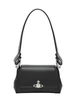 VIVIENNE WESTWOOD Hazel Small Faux Leather Shoulder Bag - Black