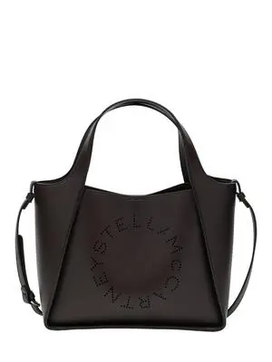 Stella McCartney Chocolate Vegan Leather Shoulder Tote Bag - Brown