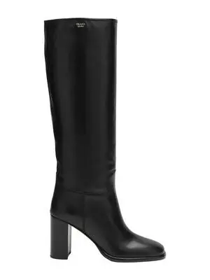 Prada Leather Boots - Black