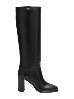 Prada Leather Boots - Black