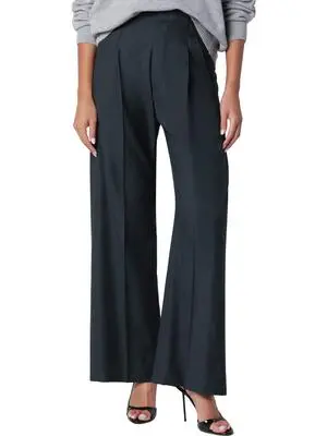 Victoria Beckham Ethel Trousers In Swamp Virgin Wool - Green