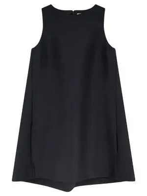Balenciaga A-line Silk Mini Dress - Black