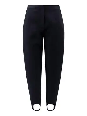 Loewe Stretch Wool Blend Stirrup Trousers - Black