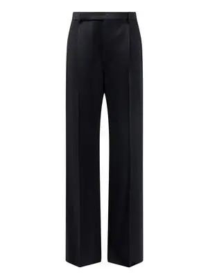 Saint Laurent Fluid Tailored Certified Wool Trousers - Multicolor