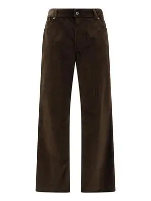Loewe Velvet Trousers - Brown