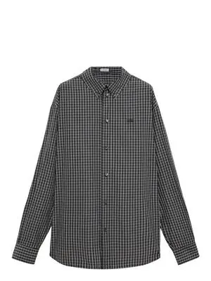 Loewe Technical Cotton Shirt With All-over Check Pattern - Multicolor