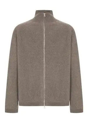 Our Legacy Our Legacy Men Zip Cardigan In Cherub Wool And Mud-Colored Spray Dye Multicolor