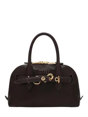 Miu Miu Aventure Bag In Briar Nappa Leather - Brown